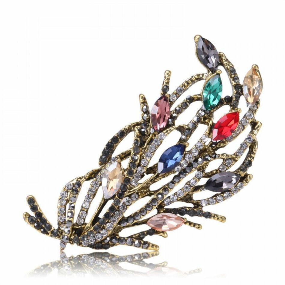 Брошь, стразы