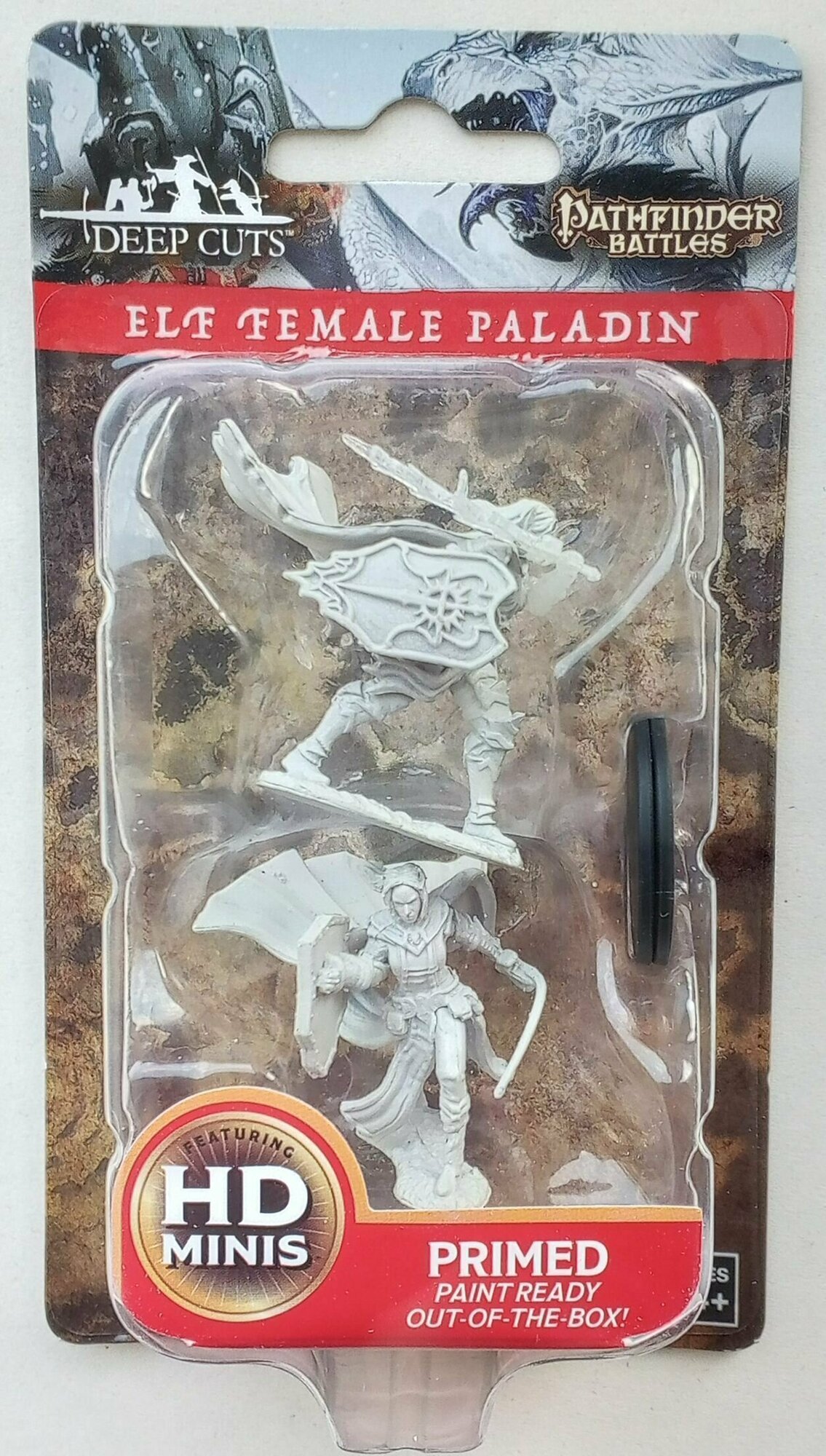 Аксессуар для настольных игр. Набор из 2 фигурок "Эльф Женщина Паладин" 32 мм. ДнД / Dungeons & Dragons