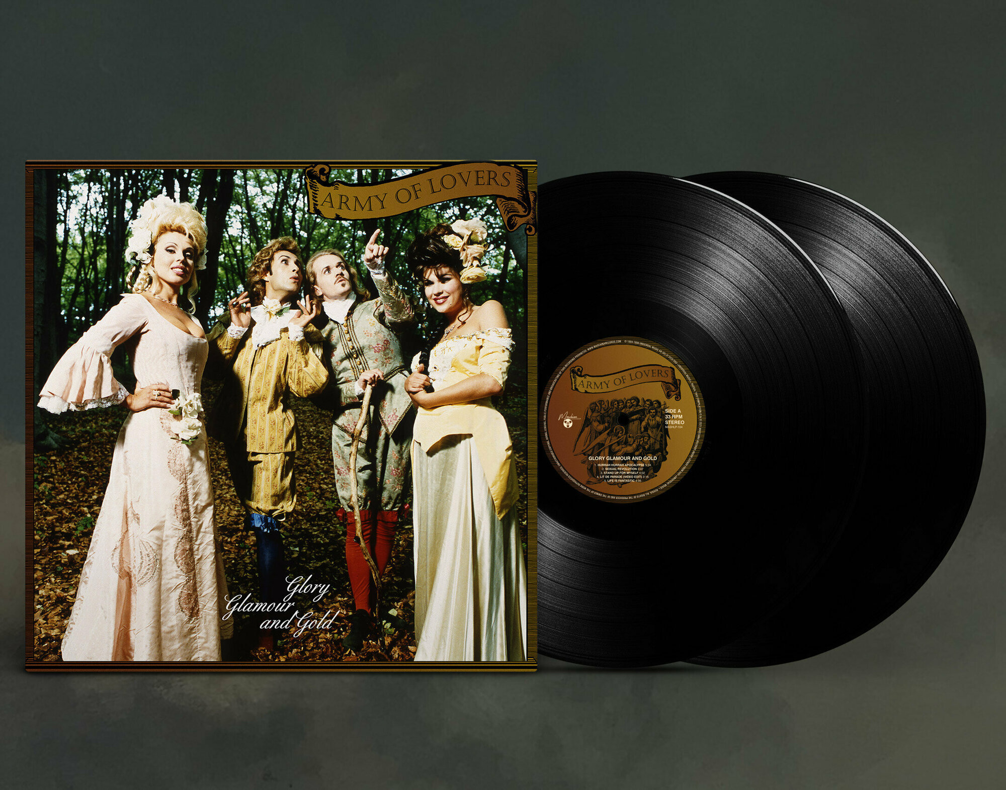 Виниловая пластинка Army Of Lovers - "Glory Glamor And Gold" (1994/1996) Ultimate Edition Black 2LP