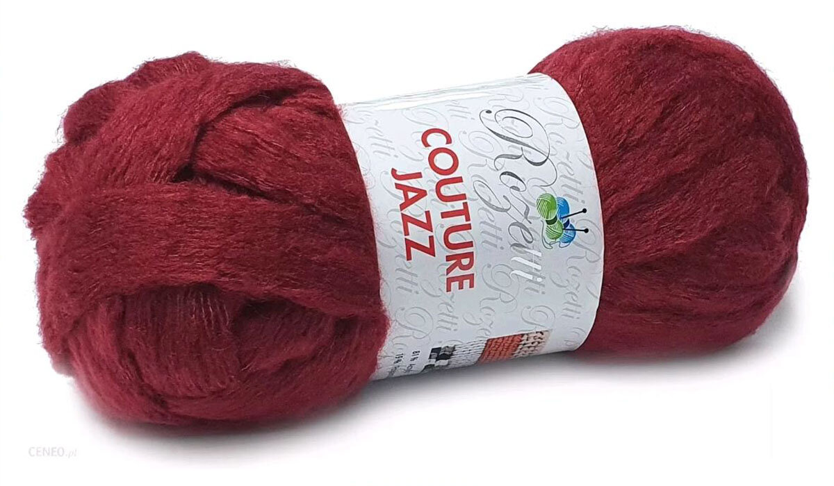 Пряжа Rozetti "Couture Jazz" акрил 81%, полиамид 19%, 100гр/15м (240-13 Бордовый) 1 упаковка (3 мотка)