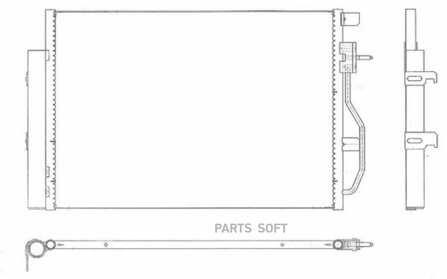 SAKURA 50819801 Радиатор кондиционера Sakura 5081-9801 CHEVROLET AVEO седан (T300) AVEO Хэтчбэк (T300) COBALT TR ()