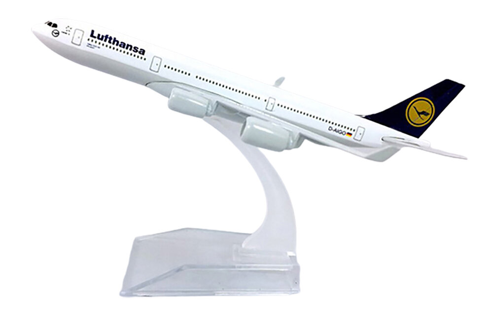 Модель коллекционная PAUDI Airbus A340 lufthansa / модель самолета A340 эйрбас люфтганза (длина 16 см)
