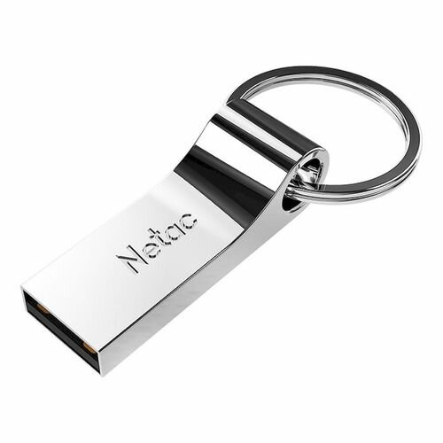 Флешка USB NETAC U275 64ГБ, USB2.0, серебристый [nt03u275n-064g-20sl]
