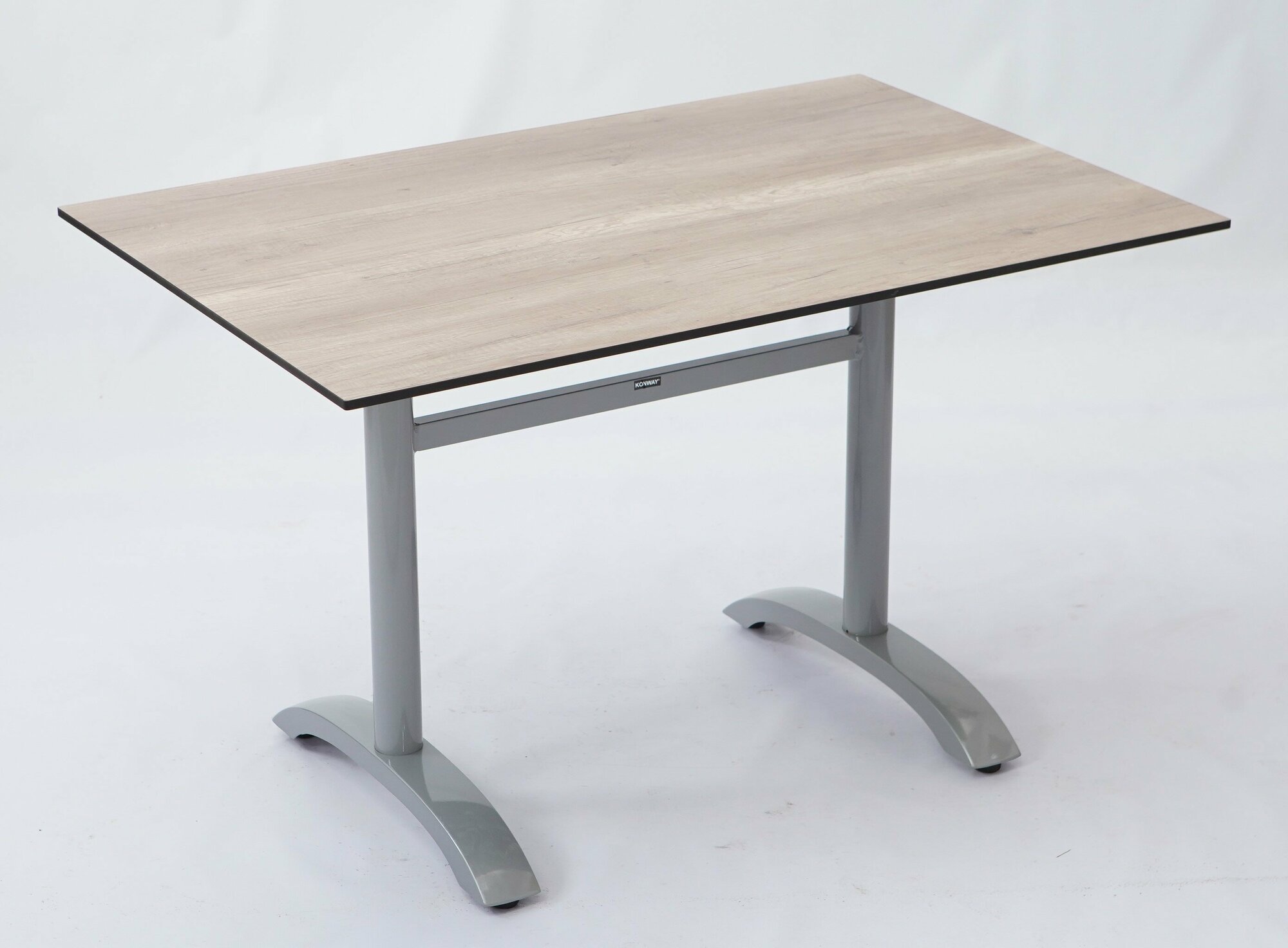 Столешница 120х80 для стола KONWAY Солид Топ тонкая, Hpl пластик, с фрезеровкой для подстолья