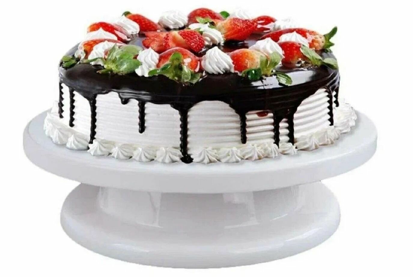 Подставка для торта вращающаяся, тортовница 28 см