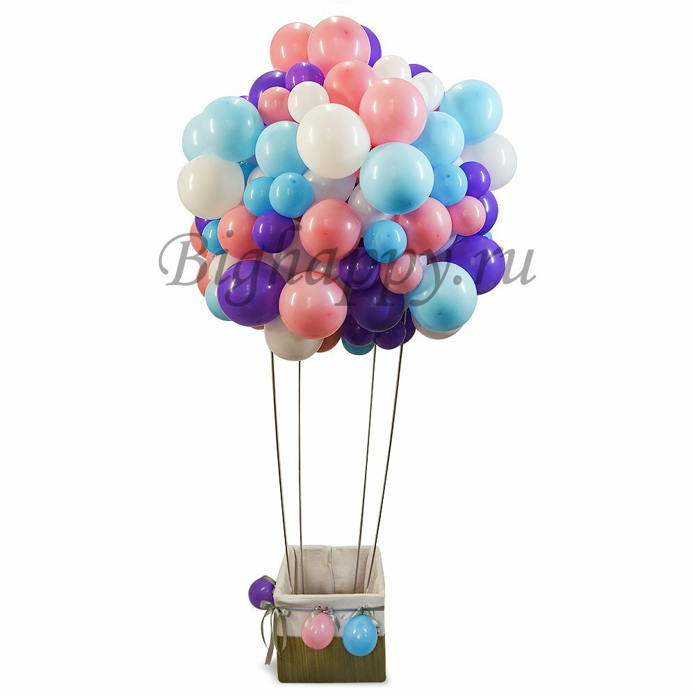 Композиция "Аэростат из воздушных шаров"