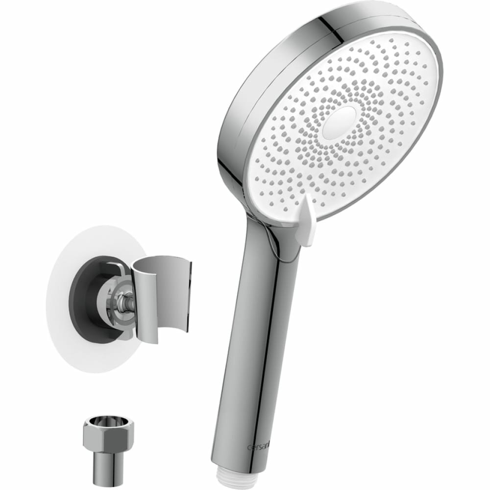 Душевой гарнитур Cersanit FERRO держатель лейки, 3 режима, шланг 150 металл, круг 64086