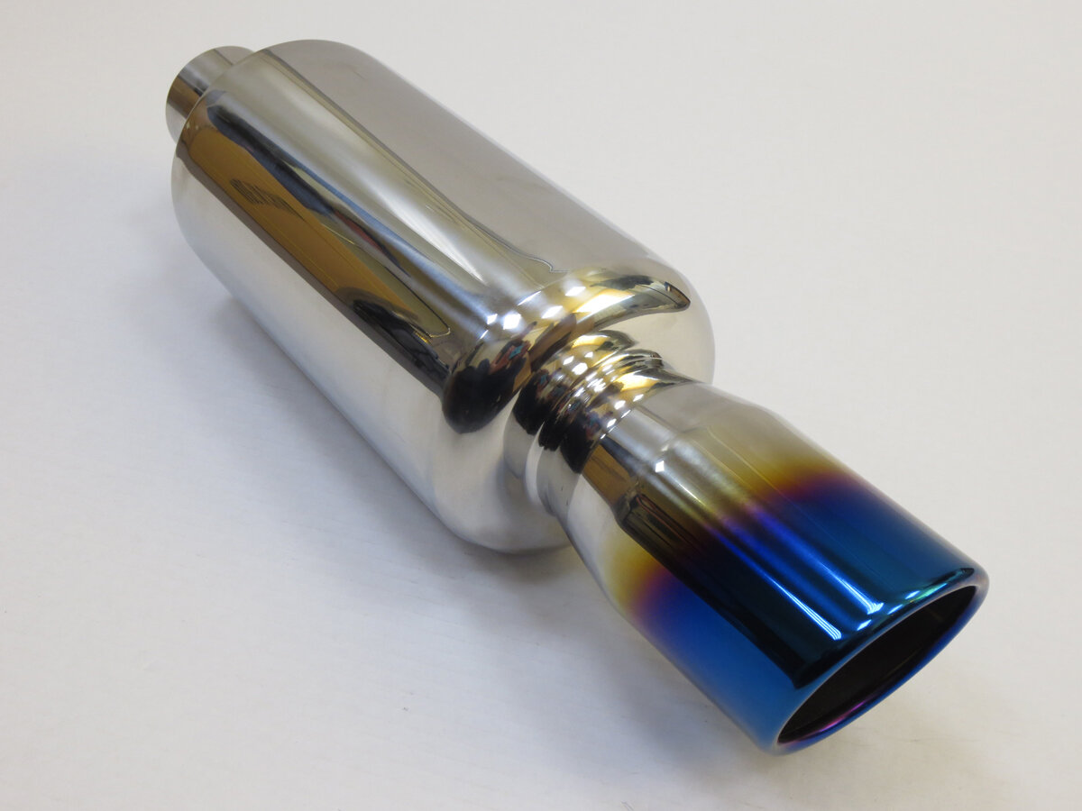 Глушитель прямоточный, спортивный HJ-A0086BL