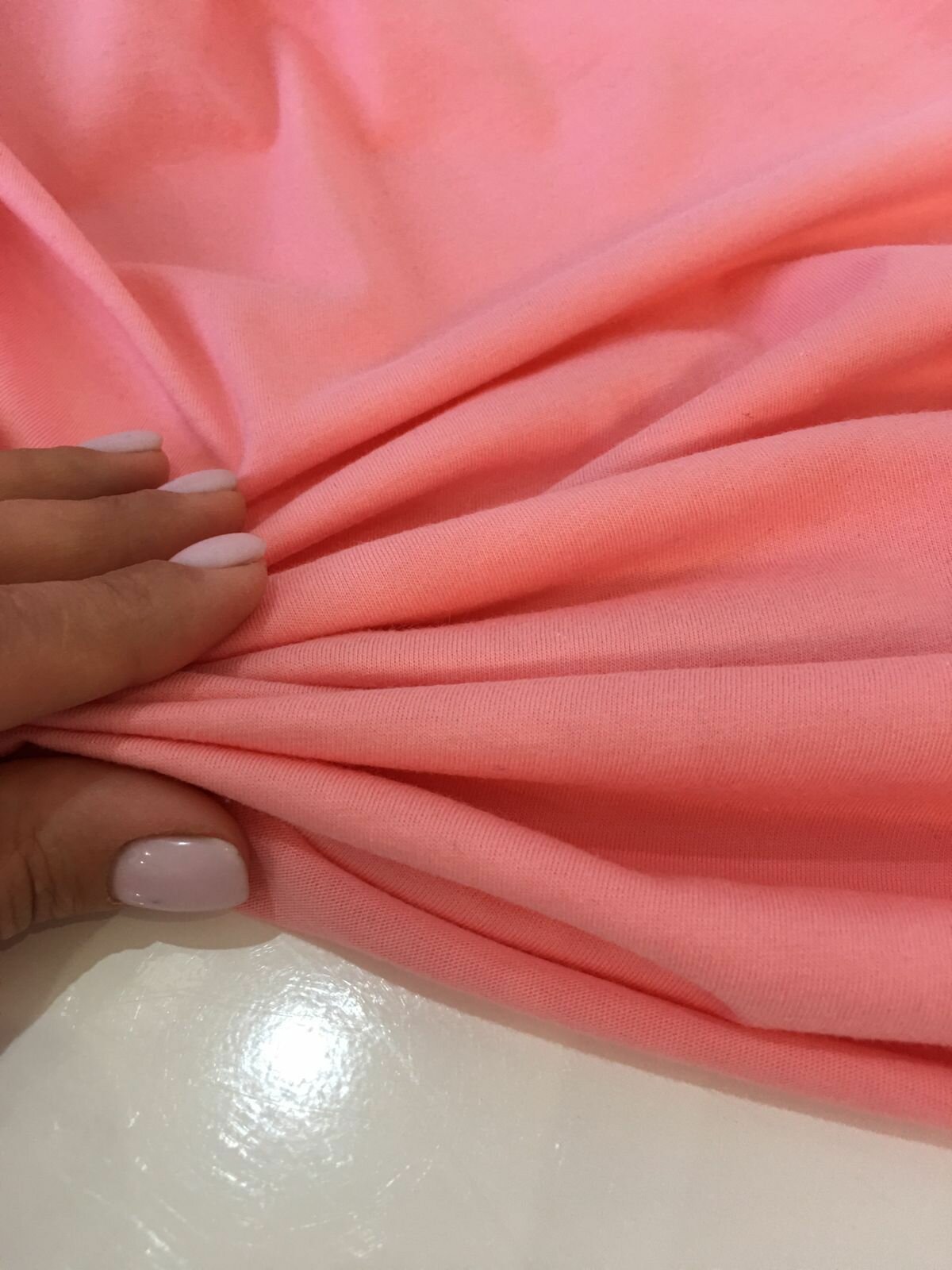 1,5 м. ткань трикотажная Кулирка 100% хлопок плотность 120г/м2 (отрез 150*180 см)