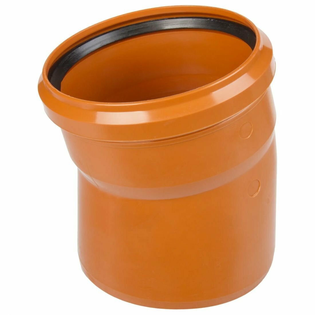 Отвод нар. кан. ПП 110 х 15 Водполимер (Рыжий)