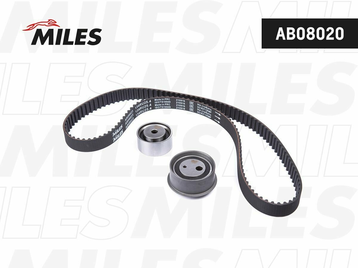 Комплект ГРМ MILES AB08020, для Hyundai Elantra/Tucson, Kia Cerato/Sportage, металл, резина