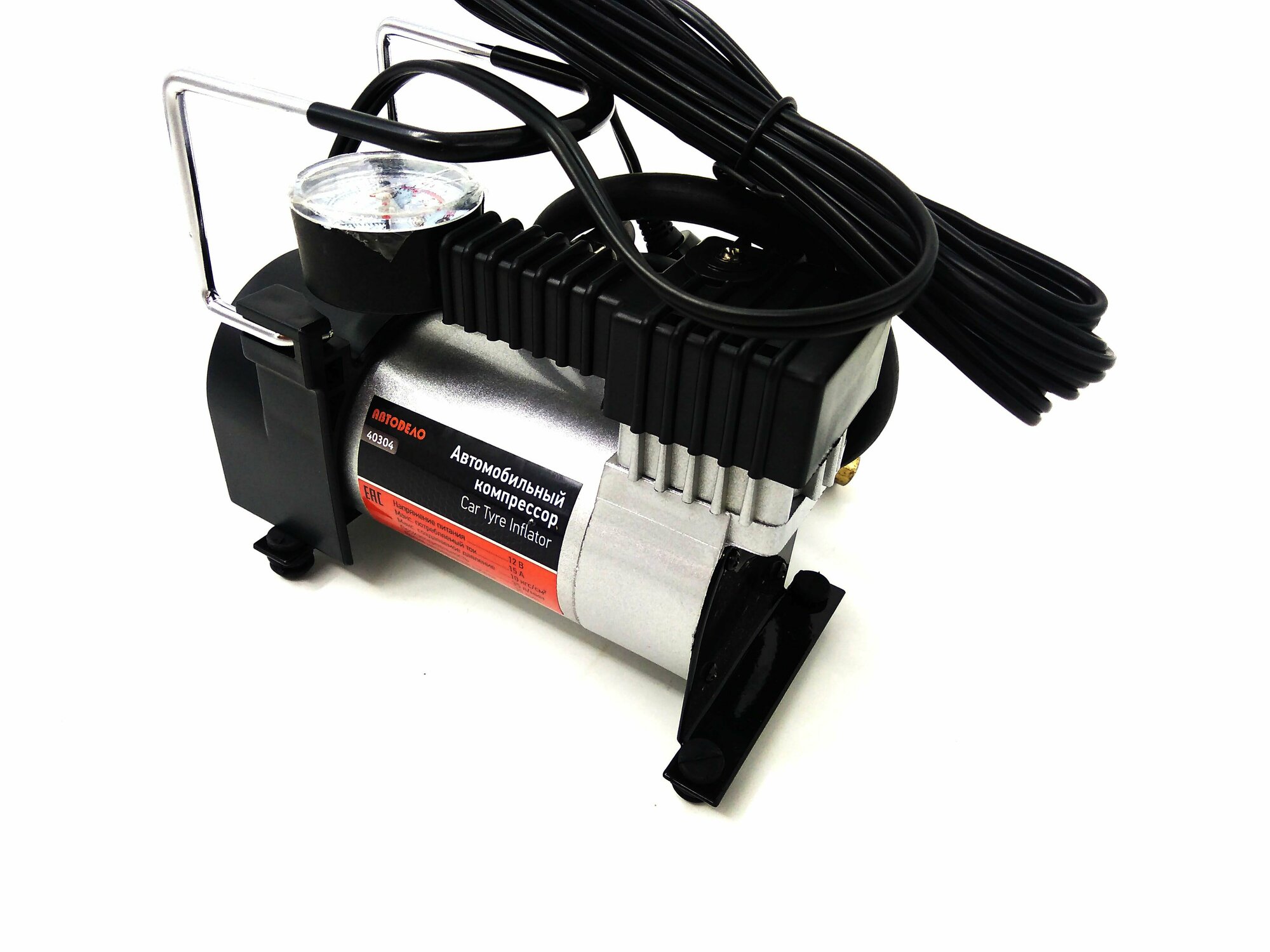 Автокомпрессор АвтоDело 12 В, 10.5 атм, 35 л/мин