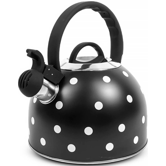 Чайник Tima матовый 2,5л тёмный в горошек WTK135BLK