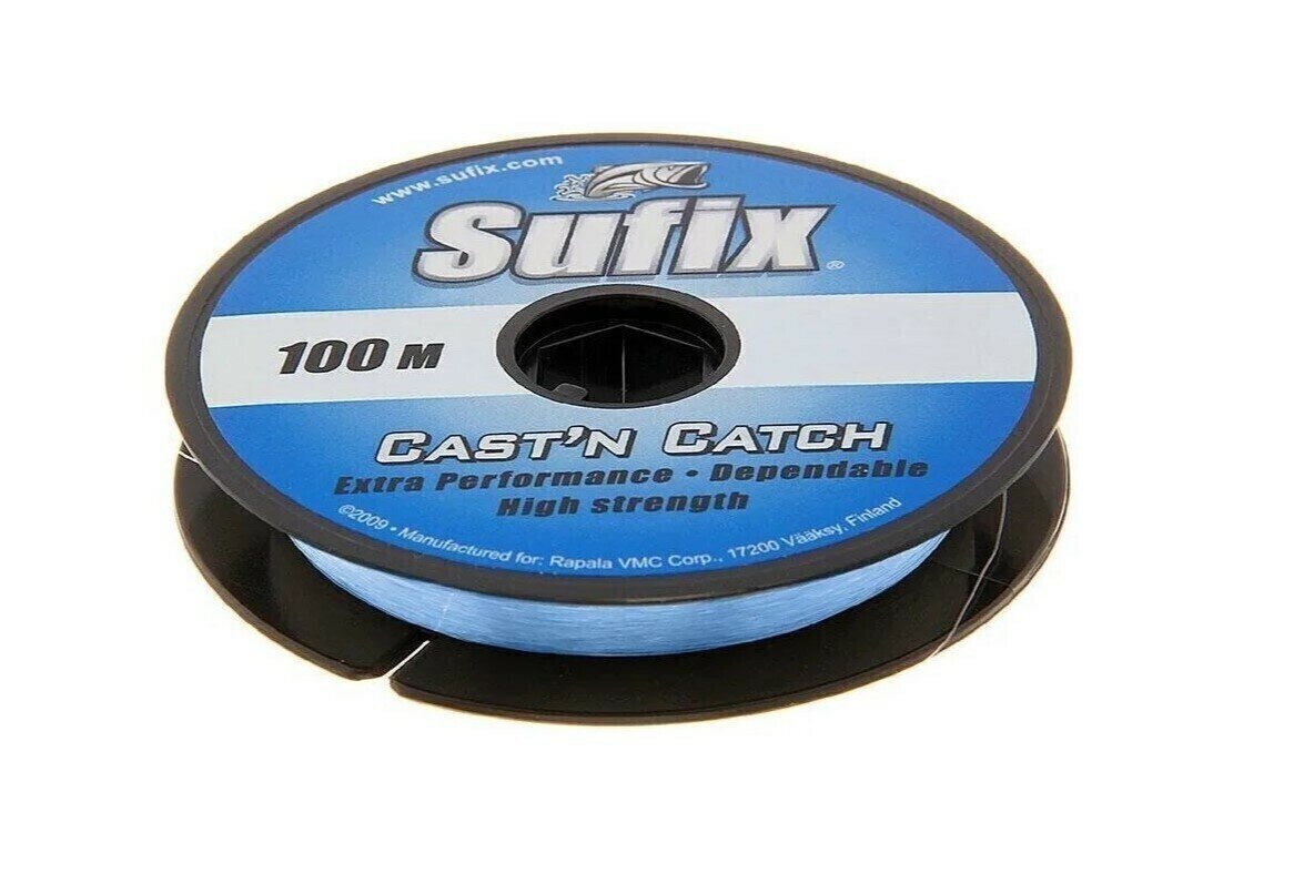 Монофильная леска Sufix CAST'N CATCH x10 Blue 100м 0.25мм 3.3кг