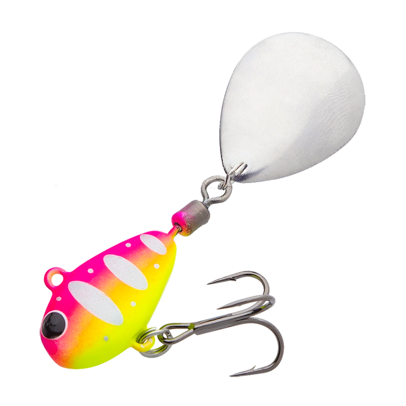 Тейл спиннер UF-Studio Hurricane #Pink Chart - размер 3 см