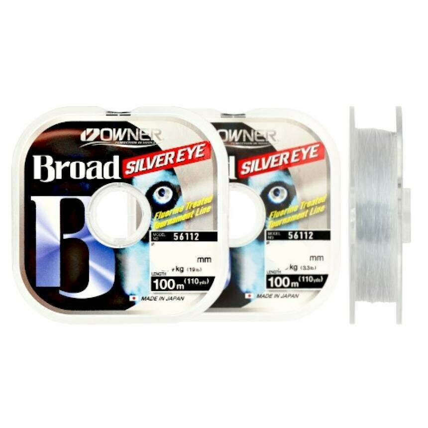 Леска Owner Broad Silver Eye 0,30мм 100м