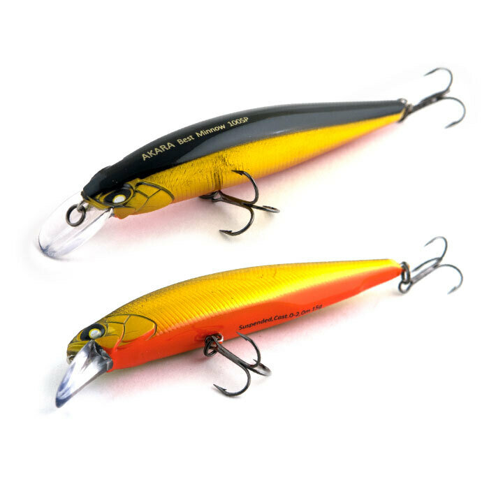 Воблер Akara Best Minnow 100SP 15 гр. (9/17 oz 3,9 in) A59