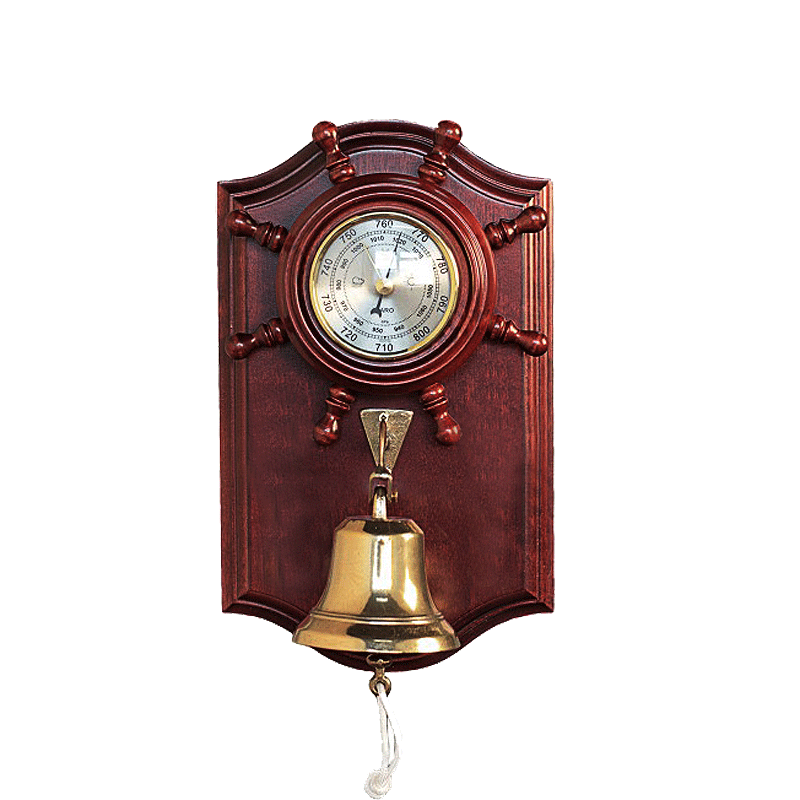 Барометр с рындой и штурвалом (Бриг) KSVA-М-42