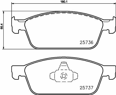 Колодки тормозные дисковые Strong Ceramic перед Nisshinbo NP5074SC
