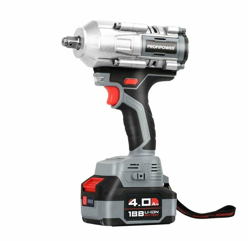 Аккумуляторный гайковерт бесщеточный ударный ProfiPower T-900N