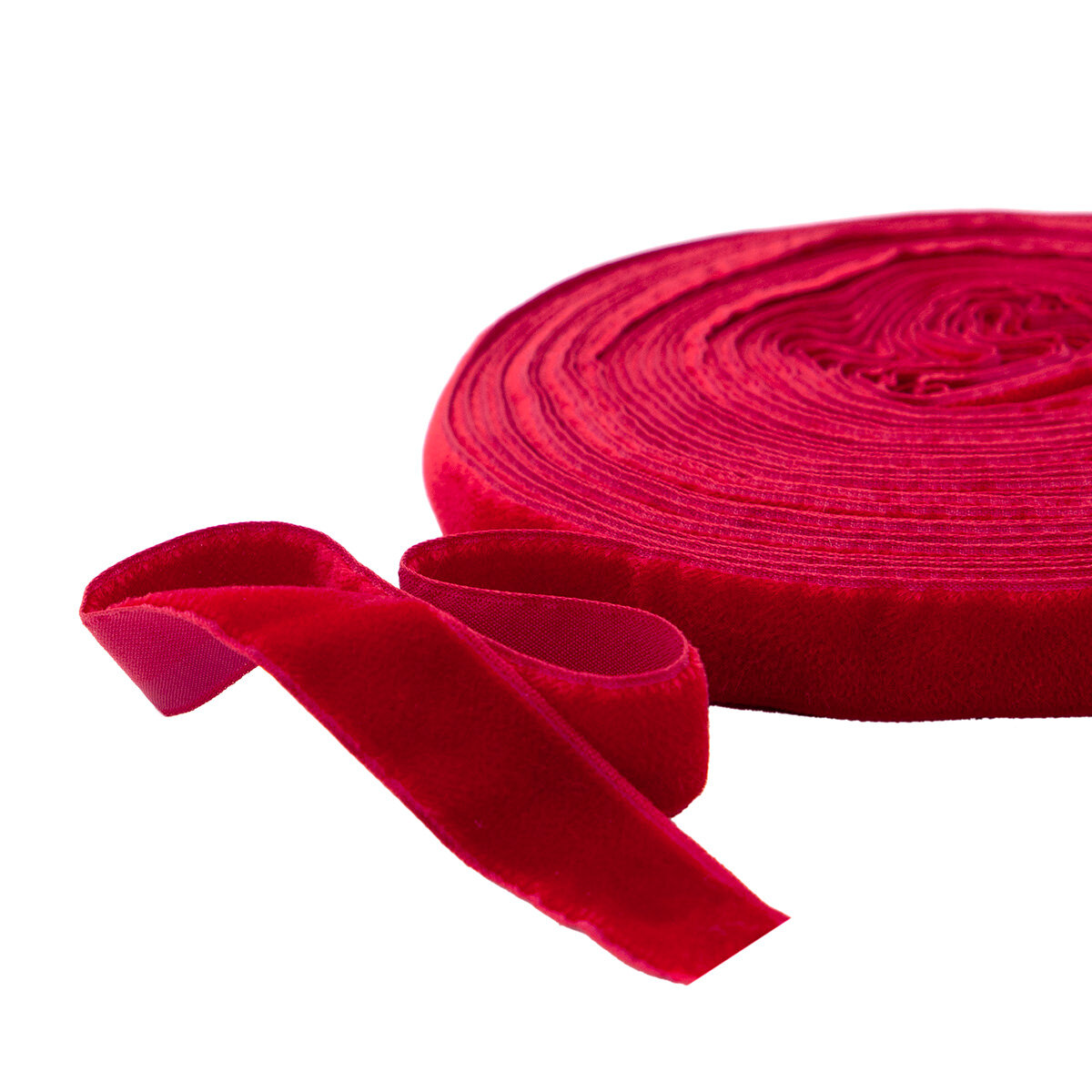 Лента бархатная 'Красная лента' 2 см*10 м, рис. 8319, С3513Г17 (11 малина)