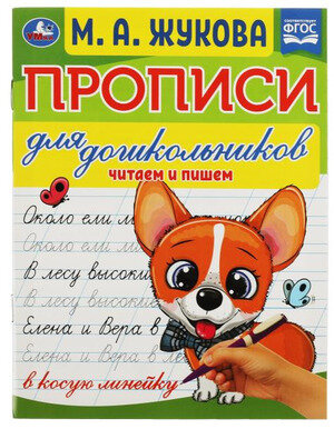 Жукова М. А.(Умка)(о) Прописи д/дошкольников в косую линейку Читаем и пишем