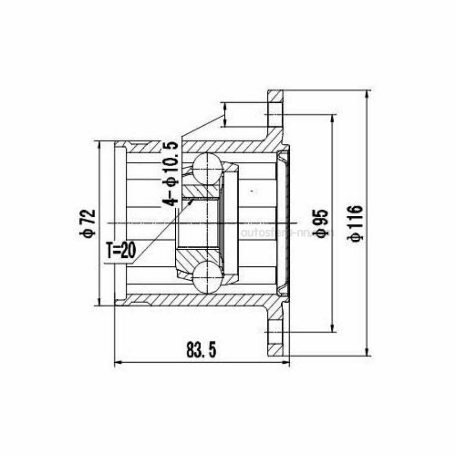 ZIKMAR Z87518R ШРУС внутренний