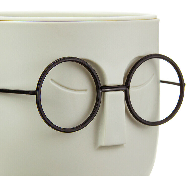 Кашпо для цветов IDEA Стив d11,5 см со вставкой белый М3079 полипропиленовый