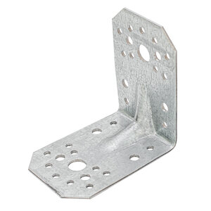 Уголок крепежный усиленный оцинкованный 90х90х65х2.5 мм (10 шт.)