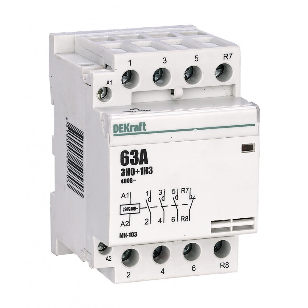 Модульный контактор 3НО+1НЗ 63А 230В МК-103 SCHNEIDER ELECTRIC 18089DEK (1 шт.)