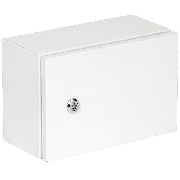 Шкаф 401R R6 200х300х150мм белый с монтажной платой без реек 45019 Щитэлектрокомплект