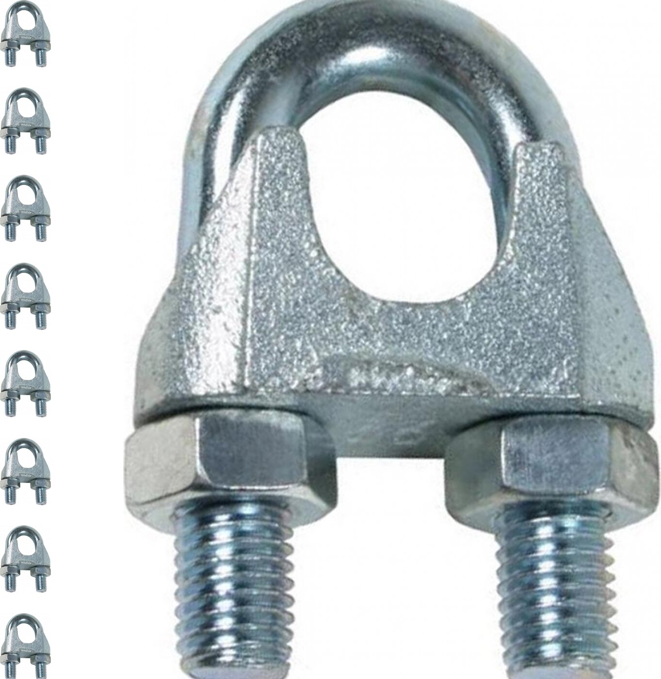 Зажим Tech-Krep дугообразный DIN 741 для троса 5 мм (2 шт.) (комплект из 8 уп.)