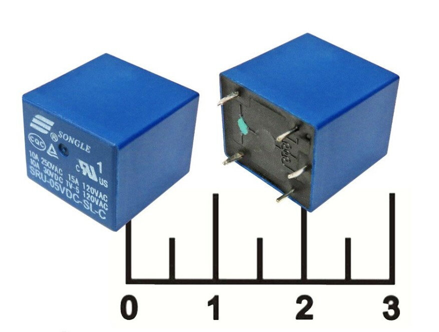 Реле 05V 10A (SRU-05VDC-SL-C)