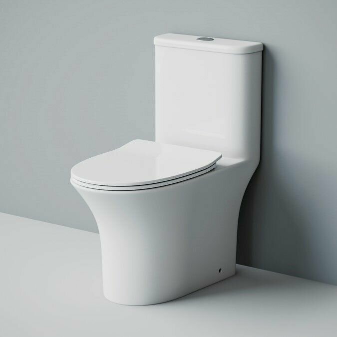 Напольный унитаз-моноблок безободковый EVA GOLD SM9614