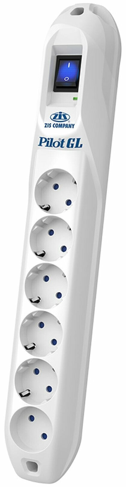 ZIS Сетевой фильтр на 6 розеток ZIS Pilot GL-6, белый (7.0м) (ret)