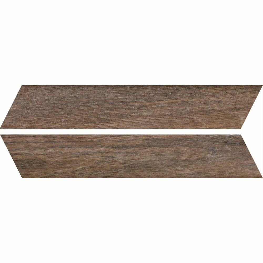 Керамогранит Rondine (Рондине) Vntg Brune Chevron 7,5x40,7 см, J86582