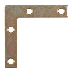 Уголок оконный оцинкованный 50х50х10х2 мм с желтой пассивацией (10 шт.)