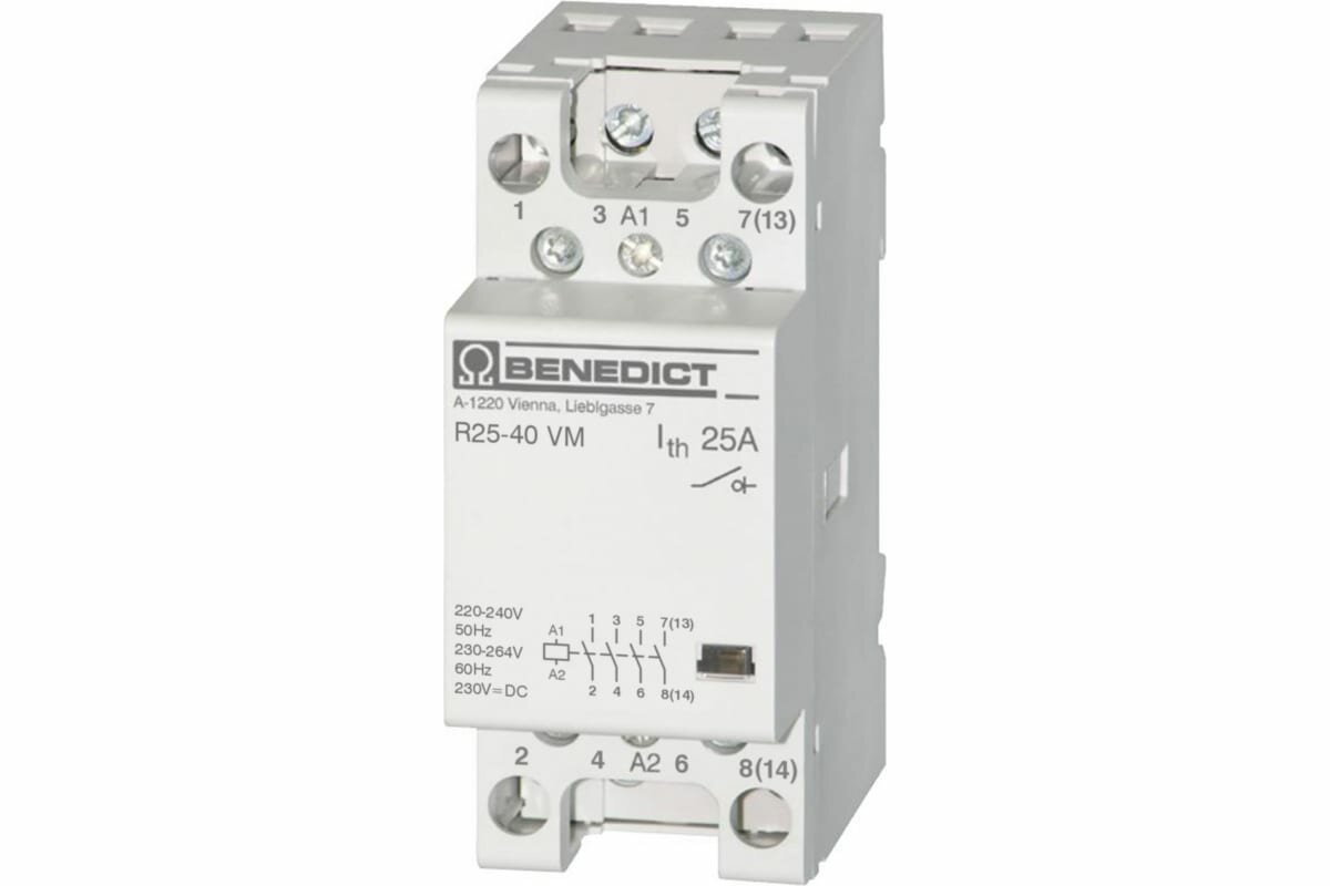 BENEDICT Модульный контактор R25-40 230VM PN73864