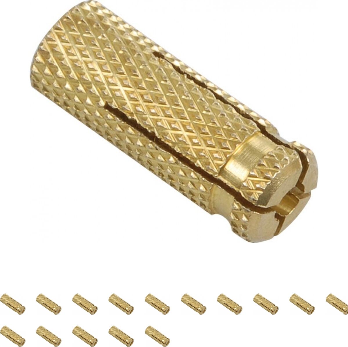 Анкер Tech-Krep LAZ забивной латунный M12 (комплект из 15 шт.)