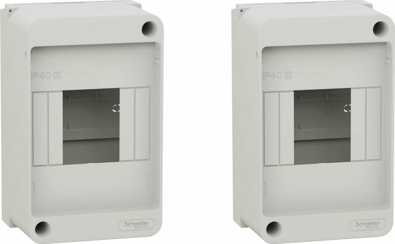 Бокс навесной Systeme Electric Easy9 XS 4 модуля IP40 (комплект из 2 шт)