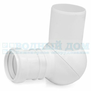 Переходник-колено канализационный KARMAT RN54 40х32 мм угол 0-90 град. регулируемый