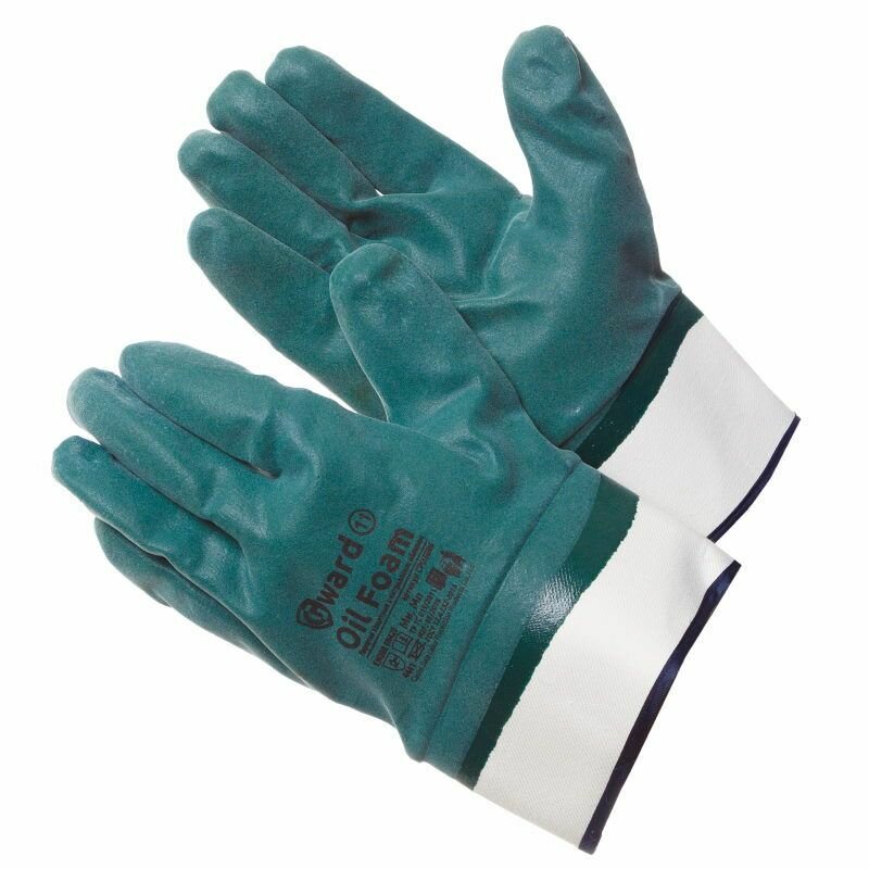 Перчатки GWARD Oil Foam вспененное нитриловое покрытие манжет-крага 10 XL (2 пары)