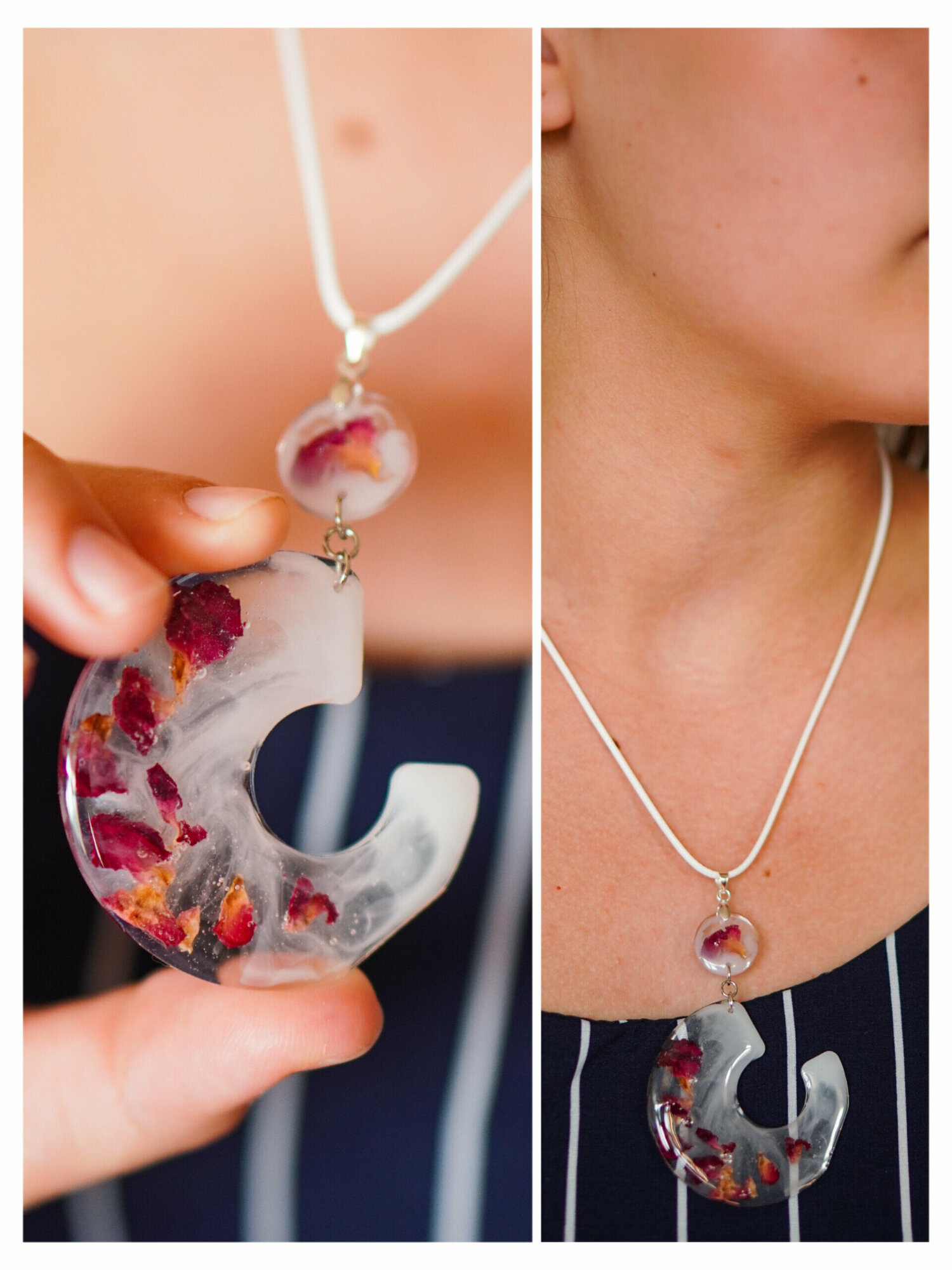 Колье, эпоксидная смола