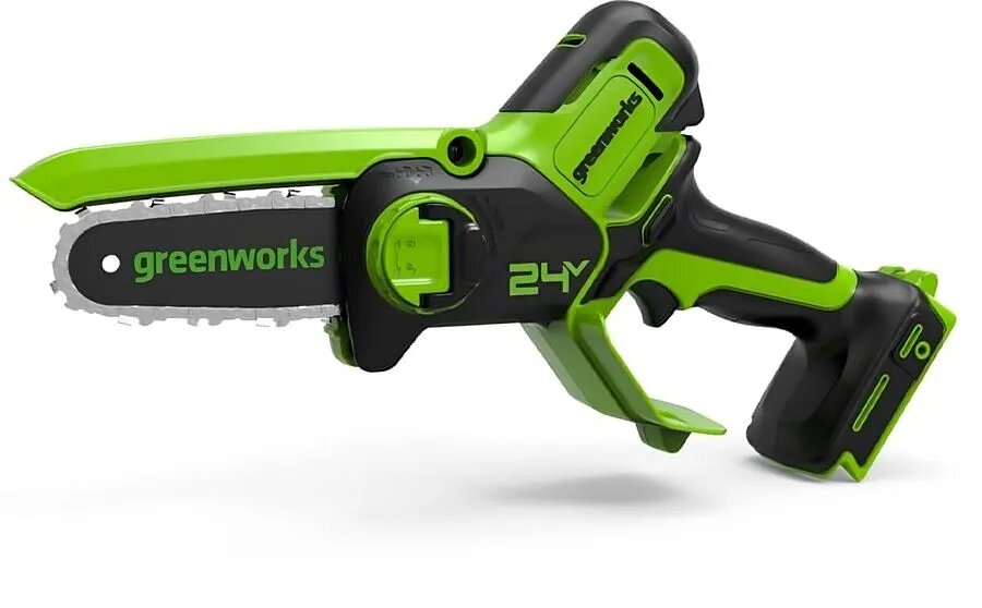 Цепная пила GREENWORKS G24MCS10, аккумуляторная, 24В, без АКБ, без ЗУ [2008207]