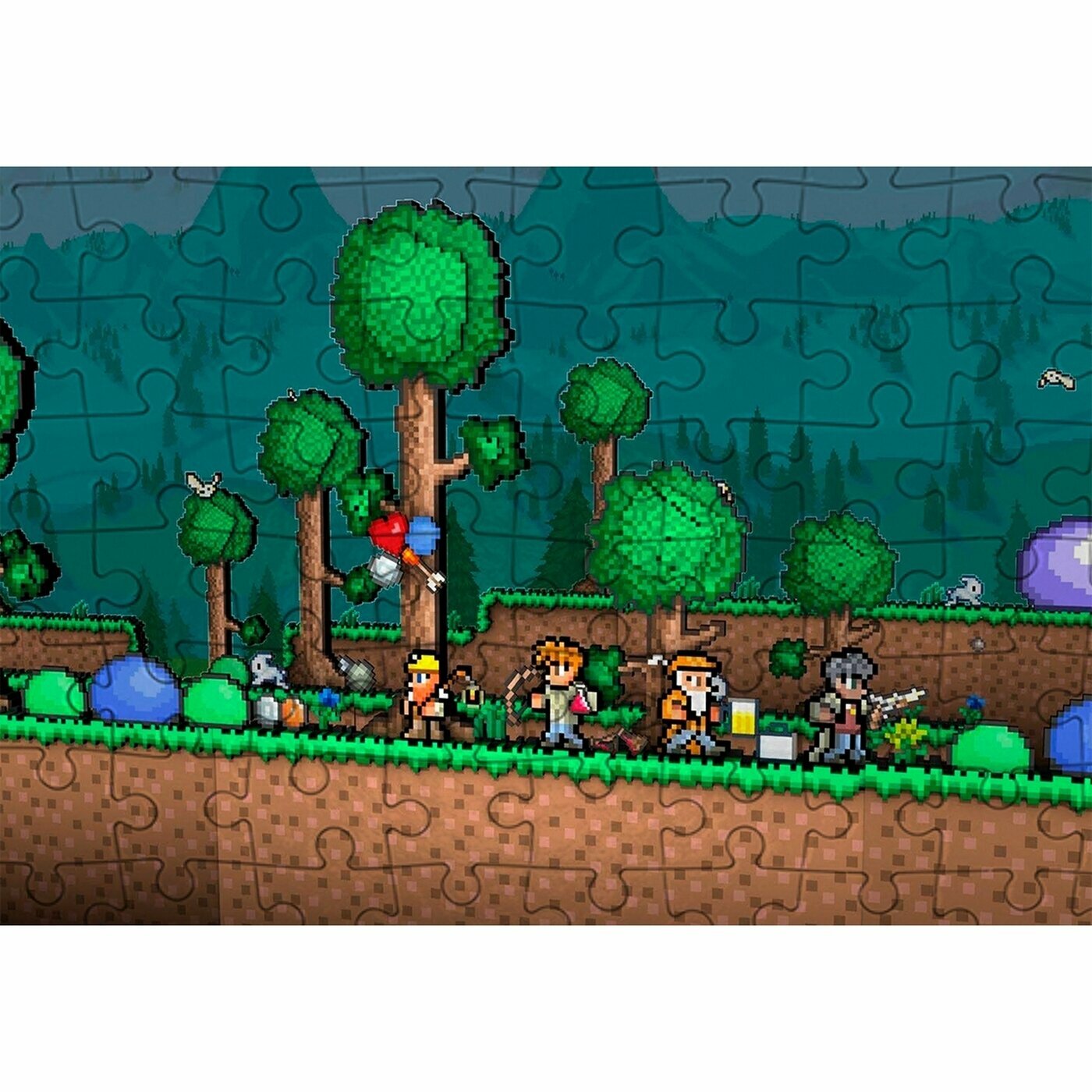 Пазл картонный А4: модель Terraria - 27