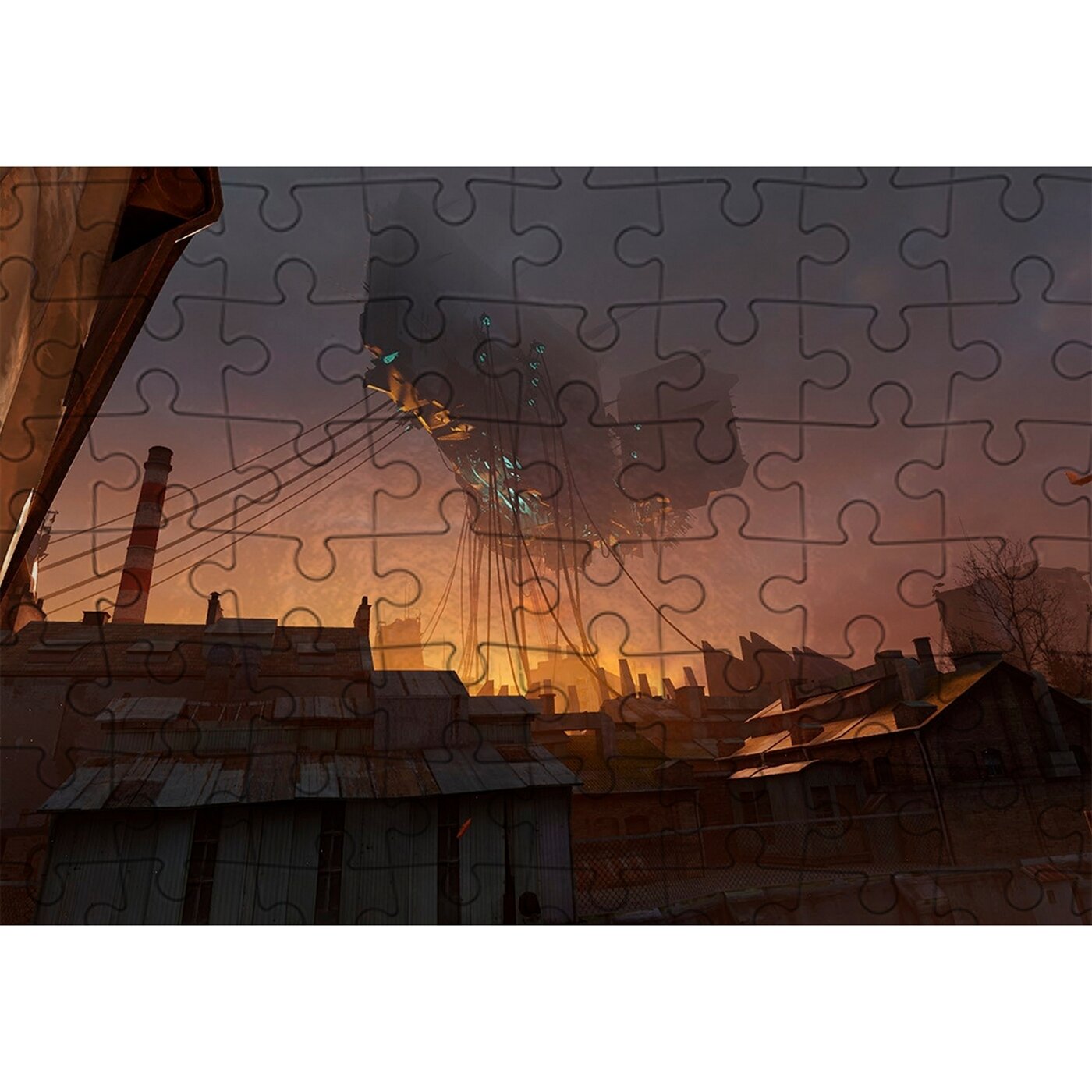 Пазл картонный А3: модель HalfLifeAlyx-157