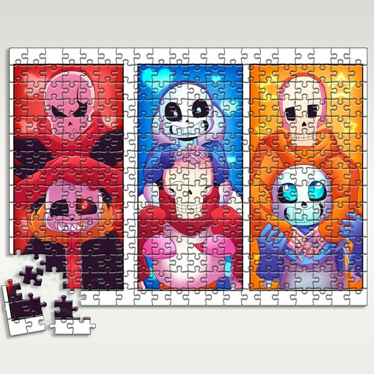 Пазл картонный А3: модель игра Undertale - 8513