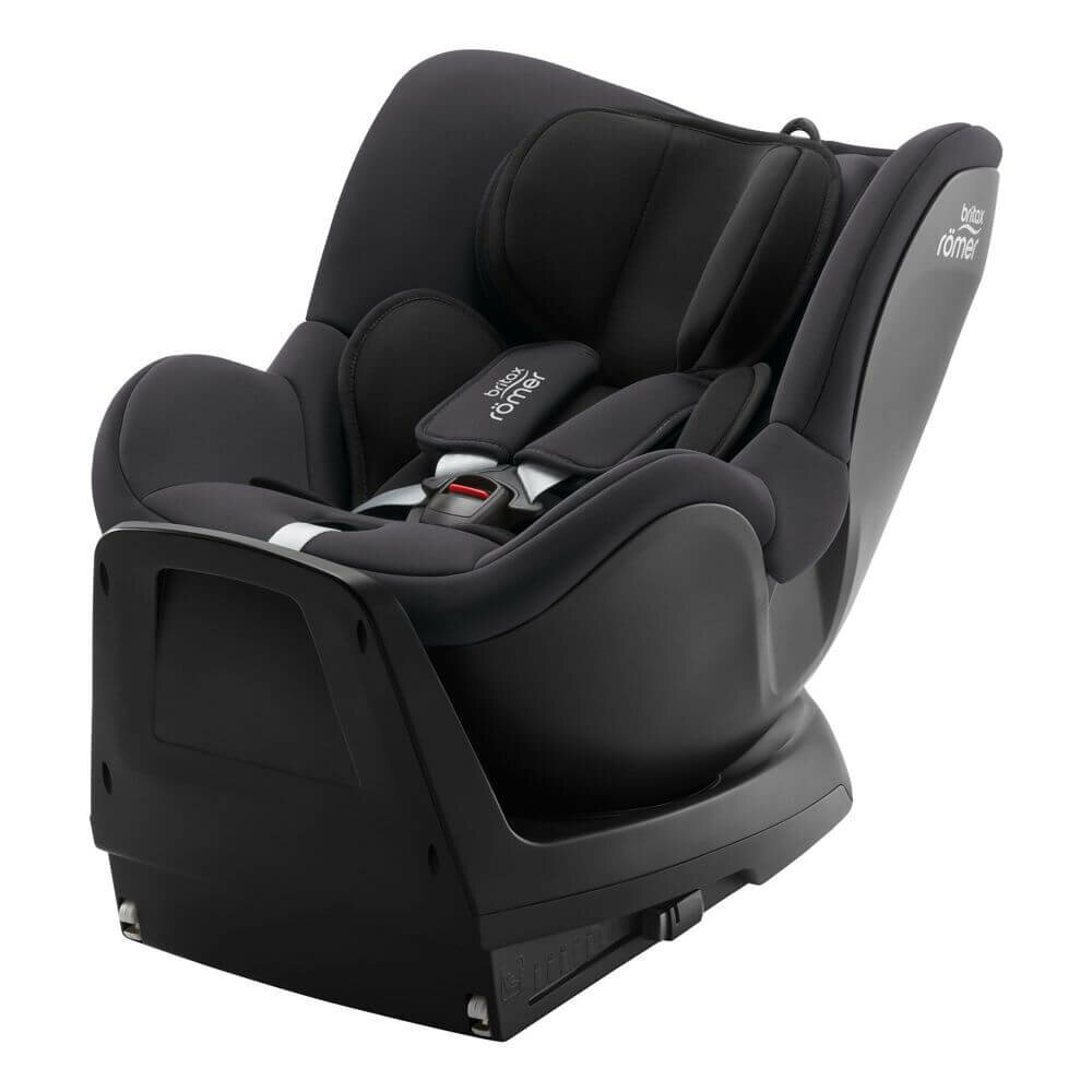 Britax Roemer Dualfix PLUS, автокресло с рождения до 3-4 лет гр.0-1 (0-18 кг), цвет Midnight Grey