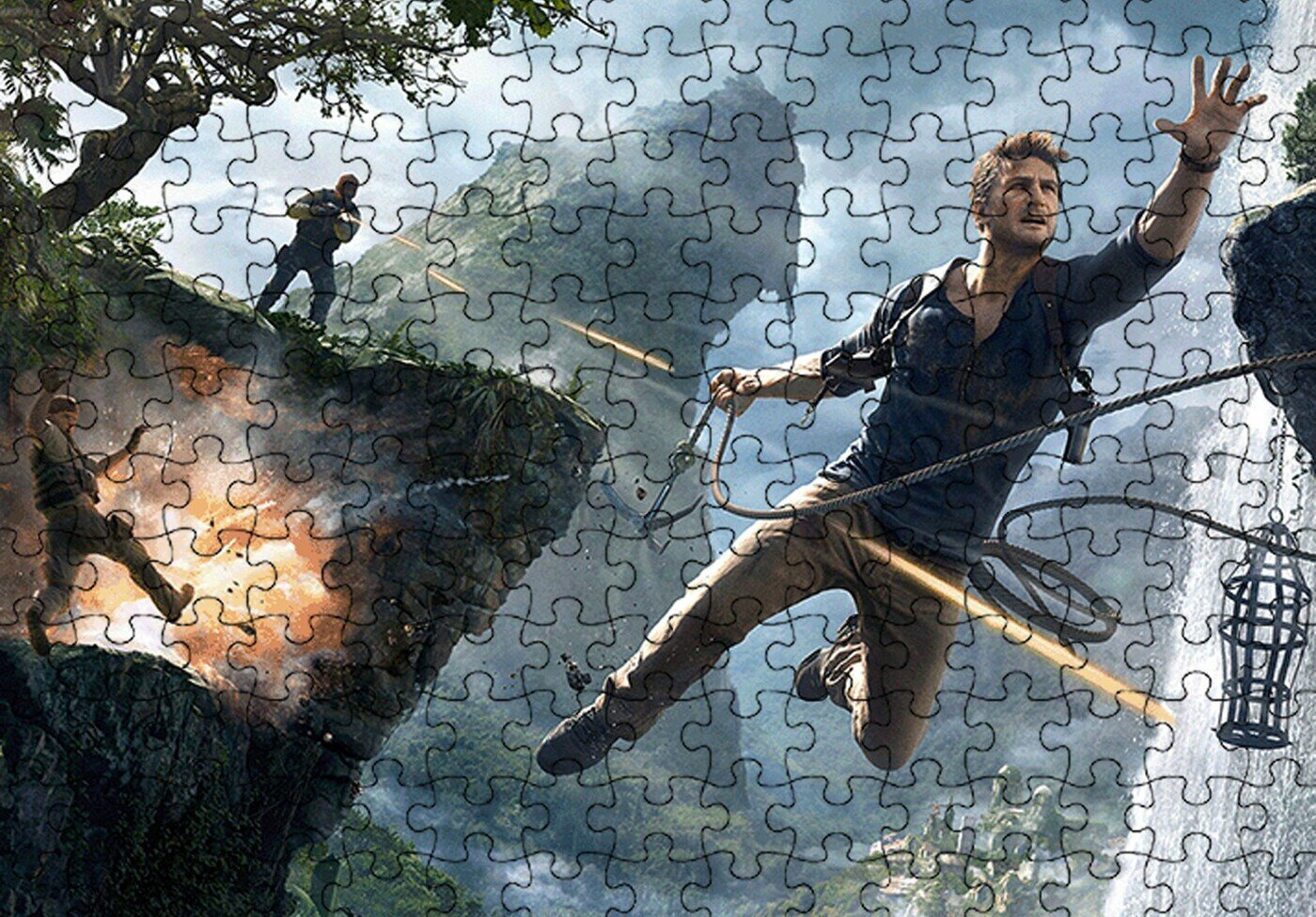 Пазл картонный А3: модель Uncharted 4 - 4