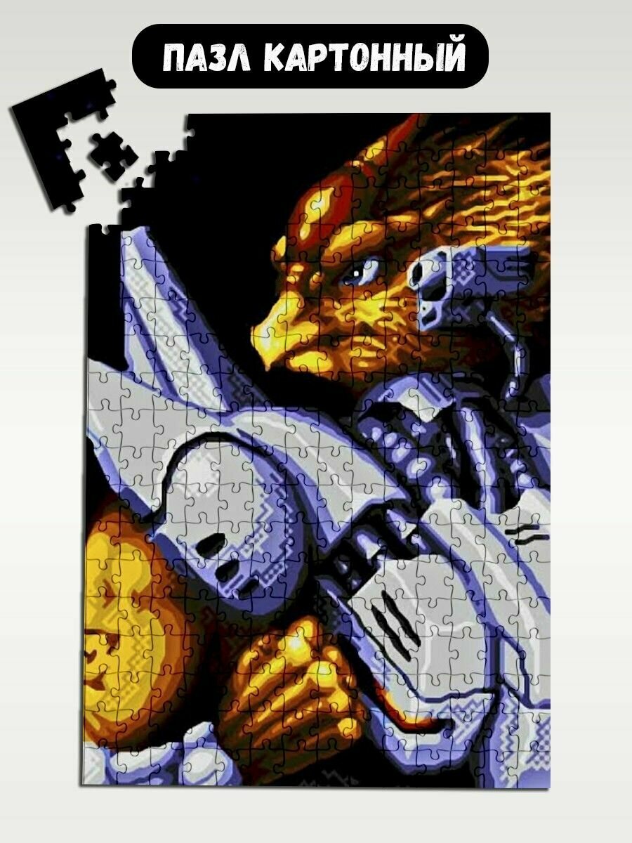 Пазл картонный А3: модель игра Alien Soldier - 636
